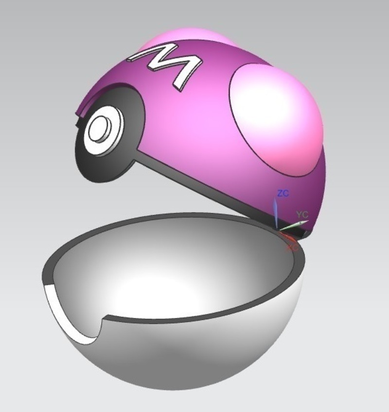 Master Ball (opens and closes) - Pinshape