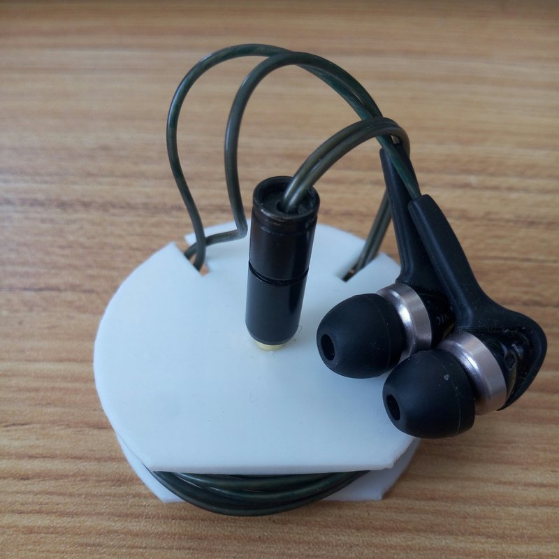earphone cable tidy - Pinshape