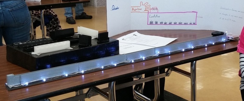 Magnet Maglev Train and Tracks - Pinshape