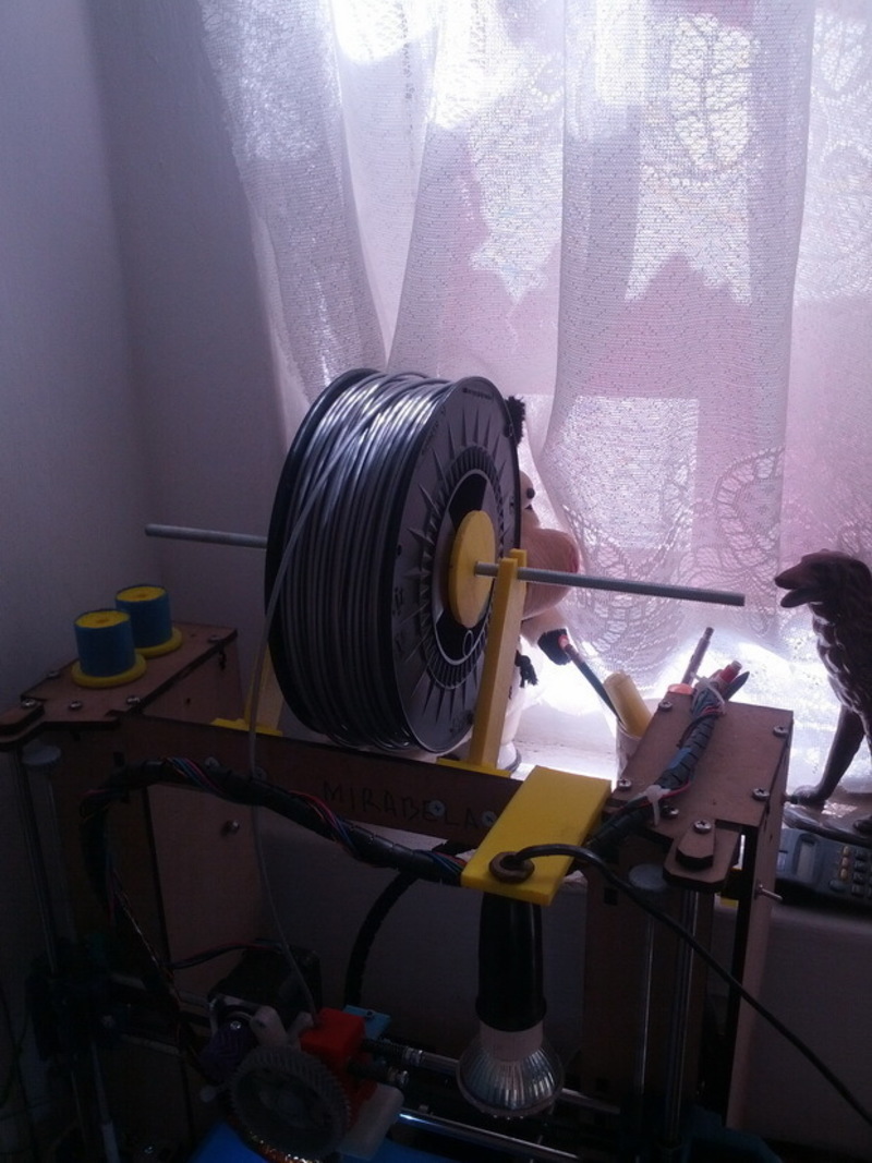 Filament reel holder - Pinshape