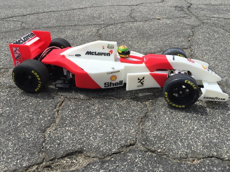 RS-01 Ayrton Senna’s 1993 McLaren MP4/8 Formula 1 RC-Car - Pinshape