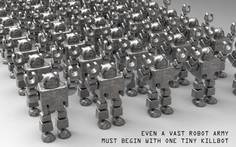 Print-in-Place KILLBOT mini v2.1 - Pinshape