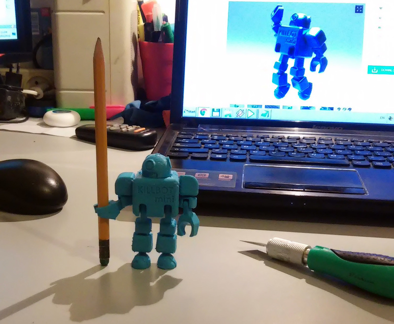 Print-in-Place KILLBOT mini v2.1 - Pinshape