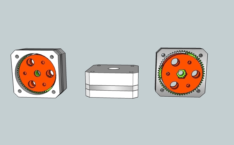 Planetary Gearbox for Nema17 Stepper motor - Pinshape