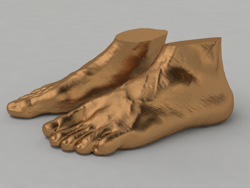 Scanned Foot - Pinshape