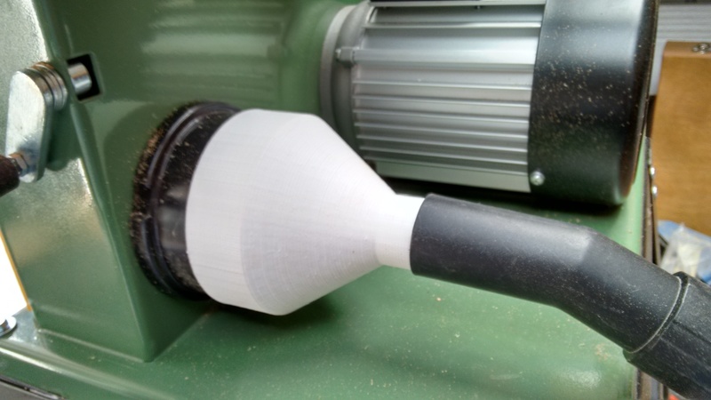 Vacuum pipe reducer fitting, funnel - Pinshape