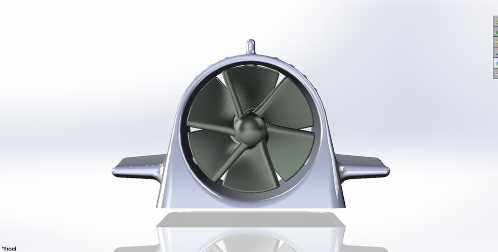 3D Printed Vehicle fin with generator turbine and light. by Özkal_Özsoy ...