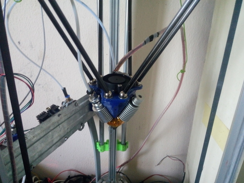 Kossel800 Diamond hotend effector - Pinshape