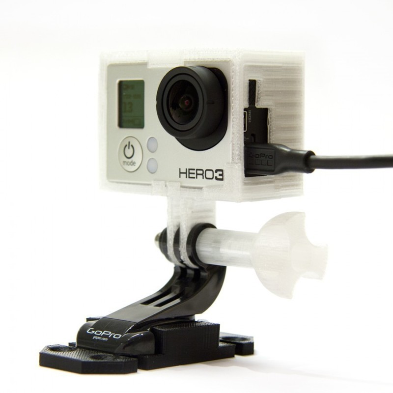 GoPro - Battery Pack Frame House (with slots for connectors) - Pinshape