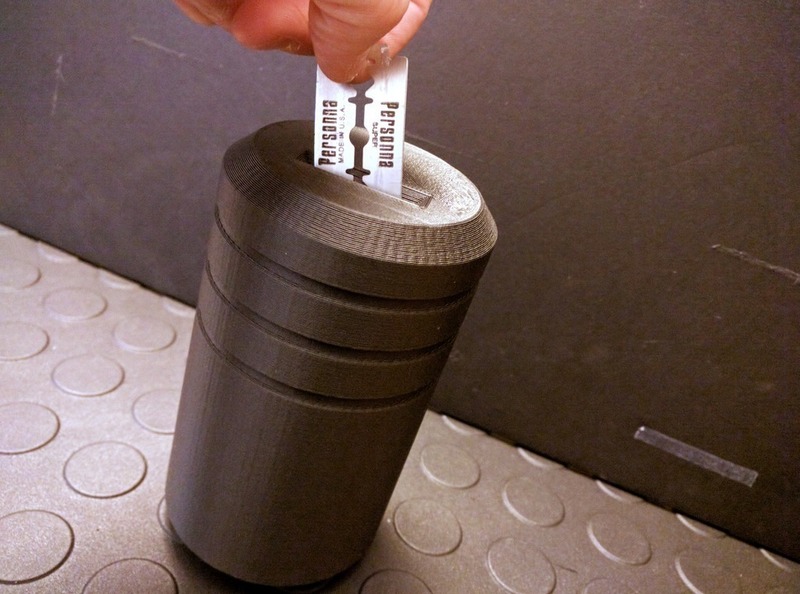 Razor Blade Bin - safe place to put used razor blades - Pinshape