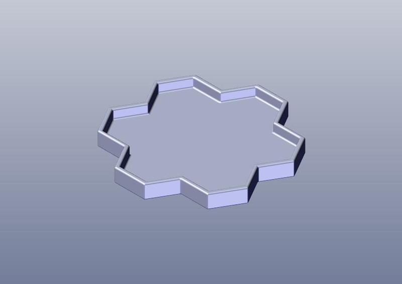 Hexagonal Pencil Pots in Tray - Pinshape