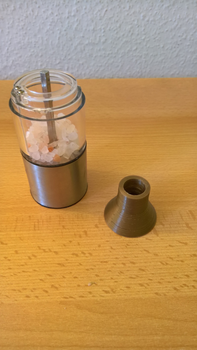 Fill funnel to the salt and pepper - Pinshape