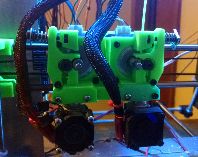 Dual Direct Drive all in one for E3D V6. Reprap Prusa i3 rework - Pinshape