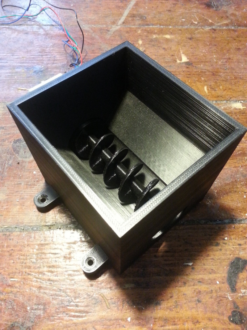 Auger-based feeder for animals, fish etc using Nema 17 stepper m - Pinshape