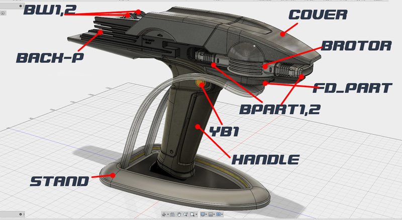 Star Trek Beyond Type-1B Phaser - Pinshape