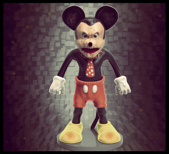 3D Printed SCARY MOUSE by yoda3d | Pinshape