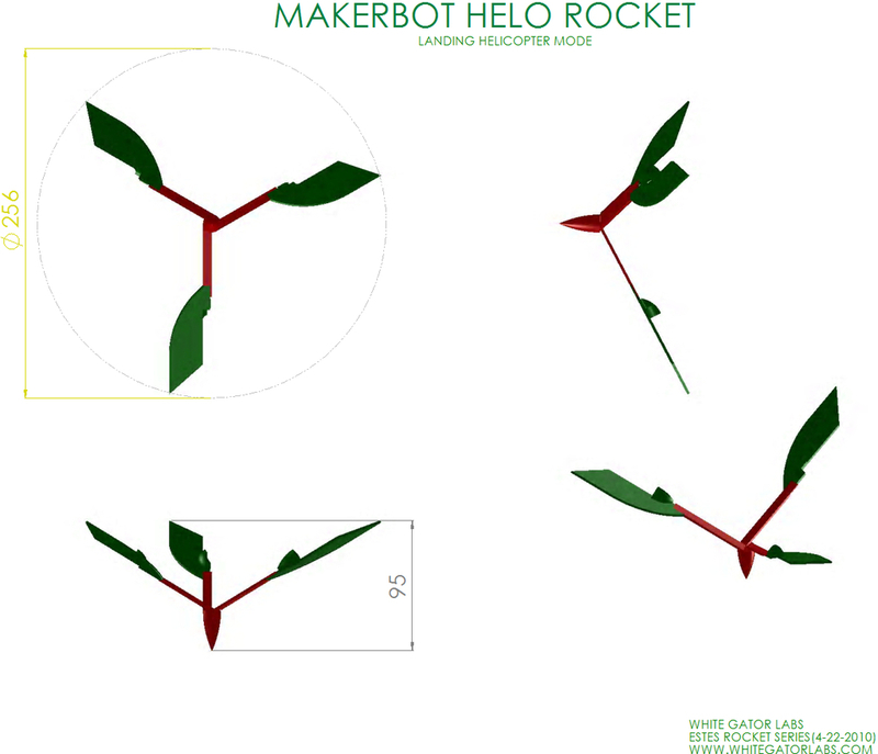 Helo model Rocket & Launch Pad (Estes Style) - Pinshape