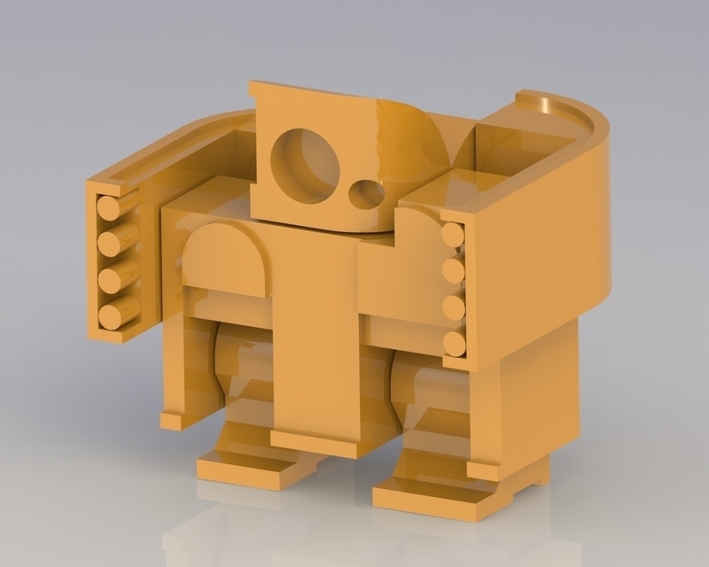 Alphabet Robot - B - Pinshape