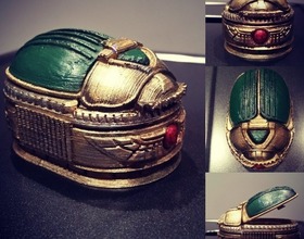3D Printed Scarab Beetle Box (with secret lock) by Louise Driggers ...