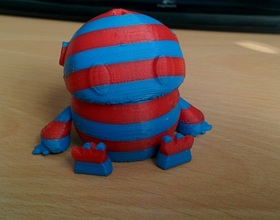 3D Printed Wip Robot to hang by Sonia Verdu | Pinshape