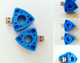3D Printed Rotary Engine Flash Drive by cancore3d | Pinshape