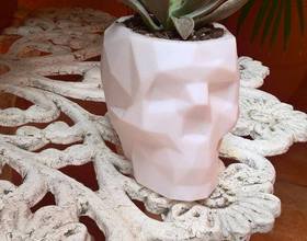 3D Printed Low Poly Skull by steven_dakh | Pinshape