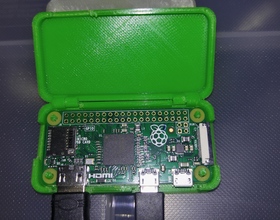 3D Printed One Piece Raspberry Pi Zero Case by alex_hui | Pinshape