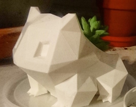 3D Printed Low Poly Bulbasaur Planter by Fendalton | Pinshape