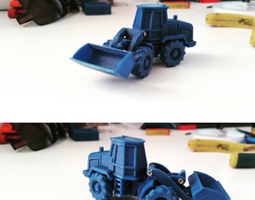 3D Printed Easy to print Excavator Model Kit by guaro3D | Pinshape