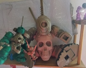 3D Printed SkullBot 001 - via 3DKToys by 3DKitbash | Pinshape