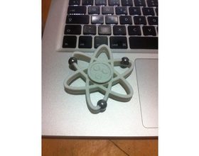 3D Printed Atom Fidget Spinner Toy - Hand Spin Focus by Oeve | Pinshape