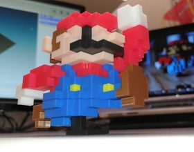 3D Printed 8-Bit Classic Mario by jakejake | Pinshape