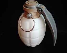3D Printed Grenade spice jar by 3DIN | Pinshape