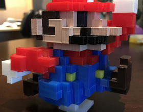 3D Printed 8-Bit Classic Mario by jakejake | Pinshape