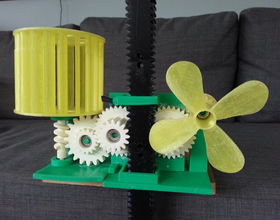 3D Printed Wind Energy Stored In Gravity by Mike Blakemore | Pinshape