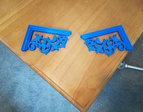 3D Printed Scroll 005 With Brackets by Strother | Pinshape