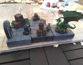 3D Printed Tabletop Terrain - Wooden Storage by samturnage | Pinshape