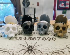 3D Printed Boneheads: Skull Box w/ Brain - via 3DKitbash.com by ...