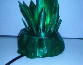 3D Printed Kryptonite tea light by xadow | Pinshape