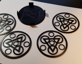 3D Printed Coheed and Cambria "Keywork" Coaster Set by JColasante ...