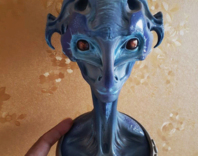 3D Printed Alien Head by Aspan Lohia | Pinshape