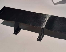 3D Printed Mini Spoiler Car Tail Decoration by Szymon Stempniak | Pinshape