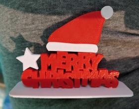 3D Printed Merry Christmas Sign by theGHIZmo | Pinshape