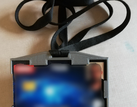 3D Printed Badge Holder - Card Holder - ID Holder by ludovic_gauthier ...