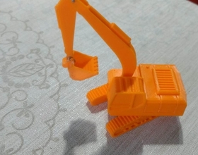 3D Printed Easy to print Excavator Model Kit by guaro3D | Pinshape