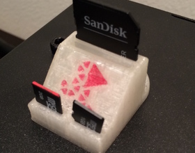 3D Printed SD card holder by MapleDude | Pinshape