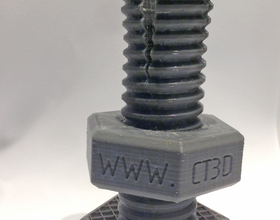 3D Printed Impossible 3D-printed bolt and nut by CreativeTools | Pinshape